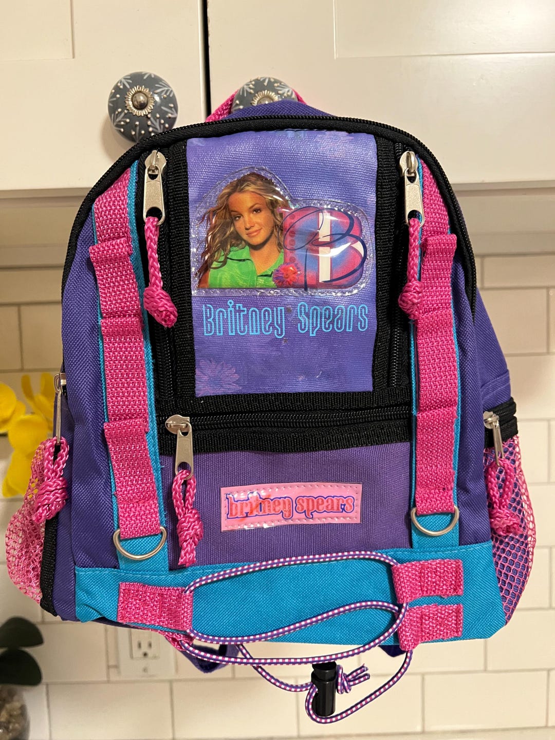 Extremely Rare-vintage 1990’s Britney Spears Mini Backpack Purple Pink ...