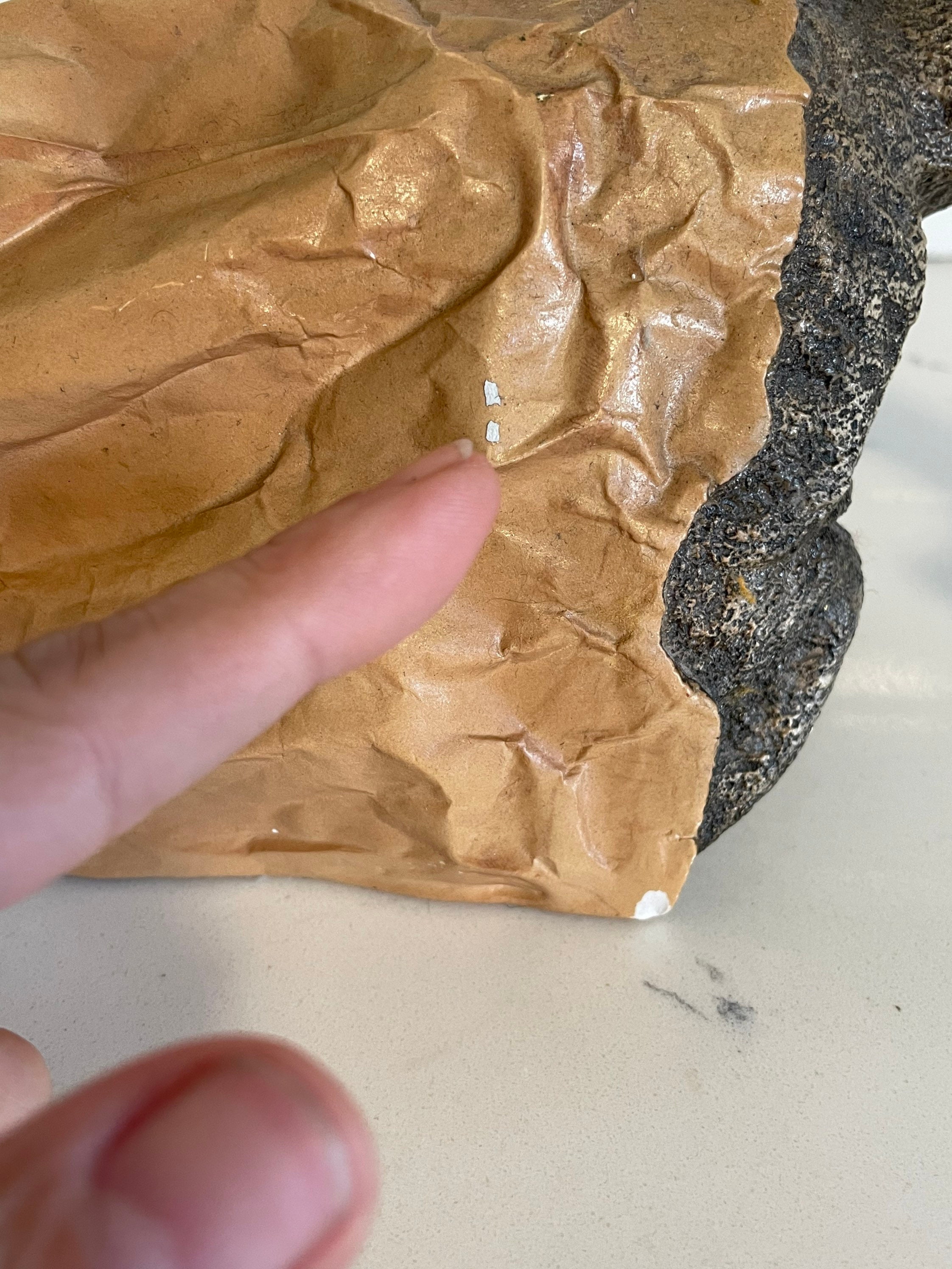 Windstone Editions paper Tiger Cat in a Bag Sculpture By: | Etsy