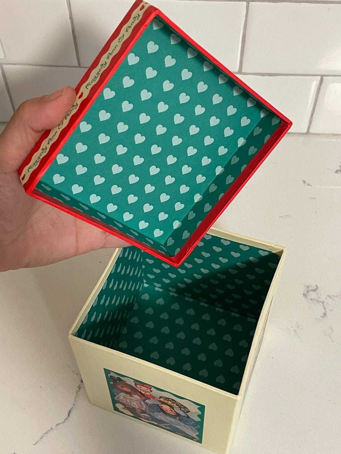 Vintage 1998-raggedy Ann and Andy Large Storage Box Simon & - Etsy