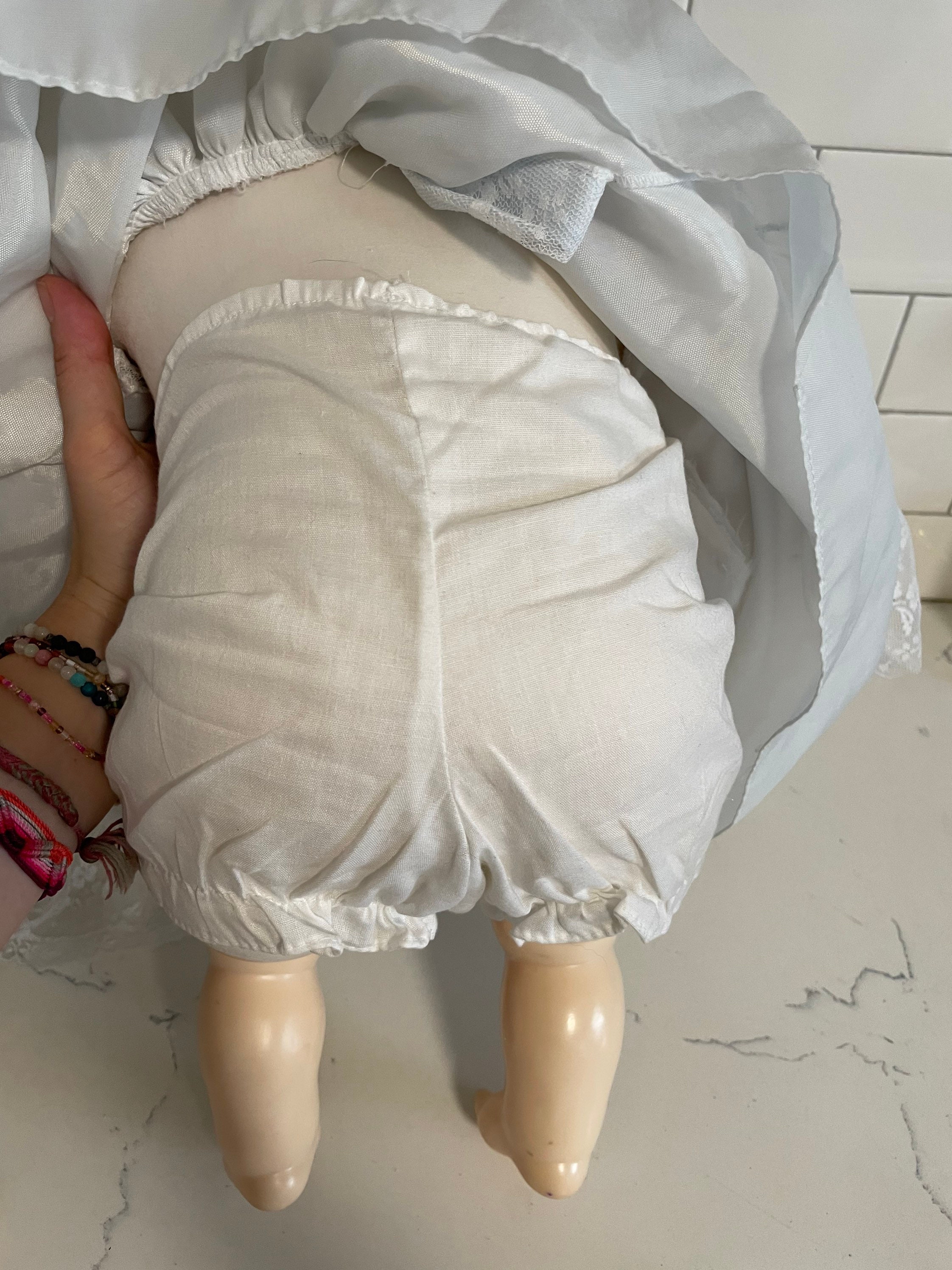 Collectable Vintage Baby Doll-1960s Early 1970s-white Lace - Etsy