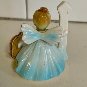 Vtg-josef Originals Age 1 Birthday Girl Angel Figurine 3.5 " Blue Dress ...