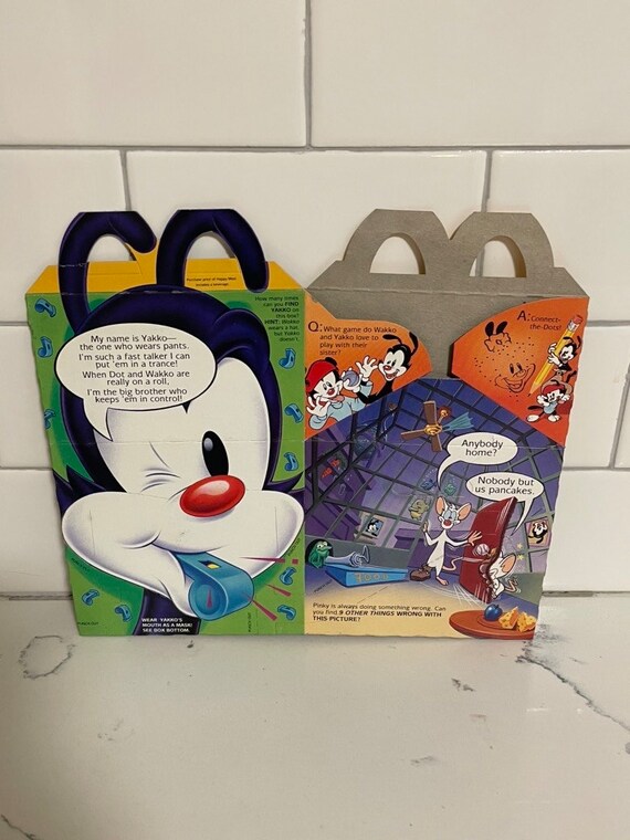 1993 Mcdonalds-happy Meal Box Animaniacs-yakko Mask - Etsy