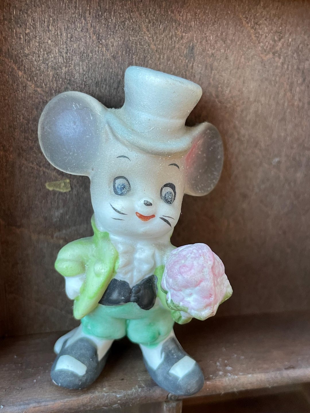 Vintage Mouse Figurine 3" MICE Matte Finish Miniature Anthropomorphic ...