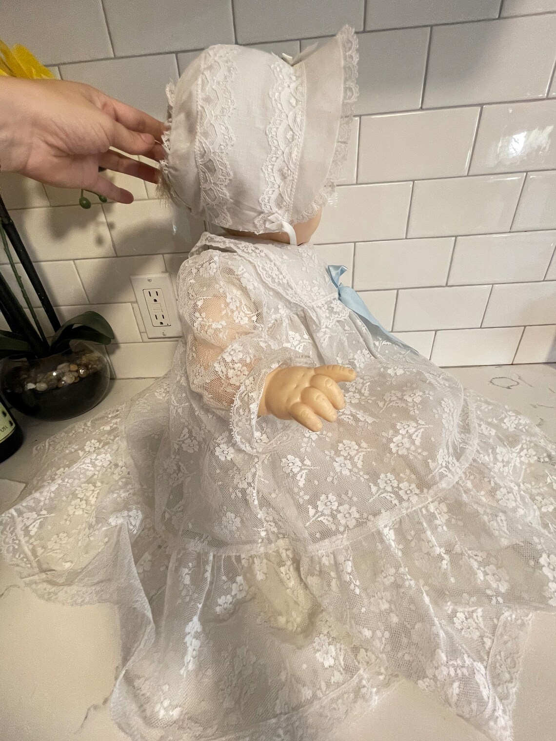 Collectable Vintage Baby Doll-1960s Early 1970s-white Lace - Etsy