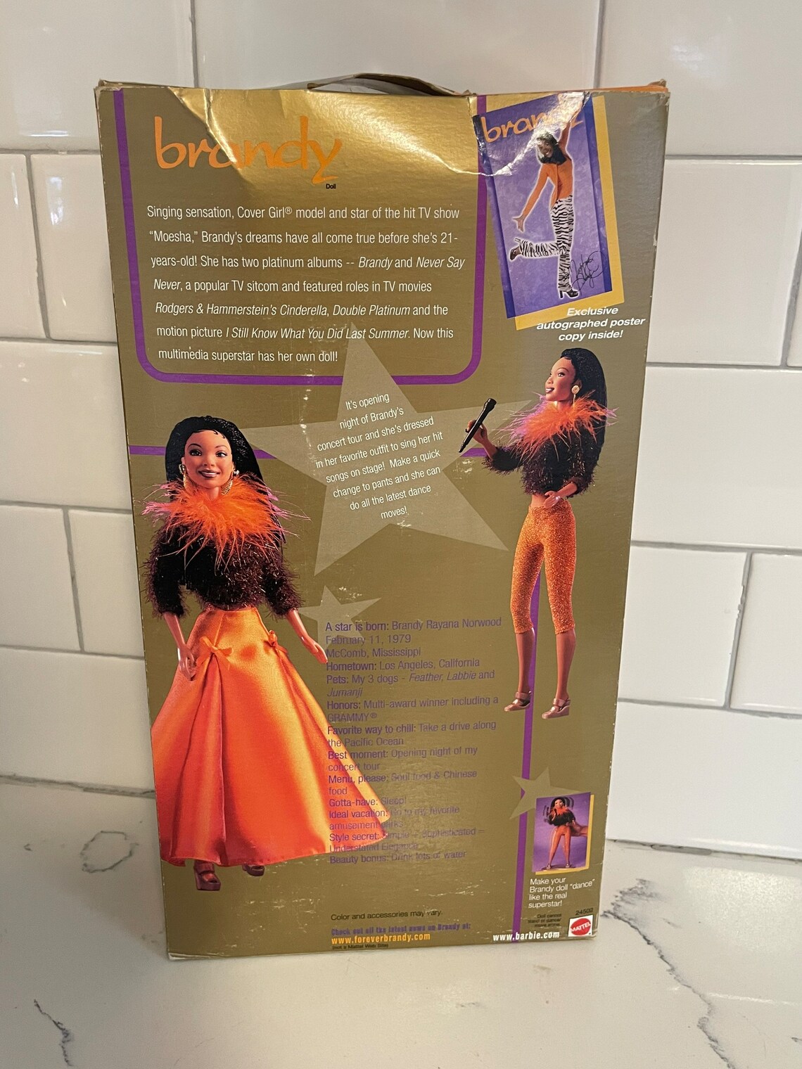 Rare Mattel 1999 Superstar Brandy Barbie Doll Moesha Singer - Etsy