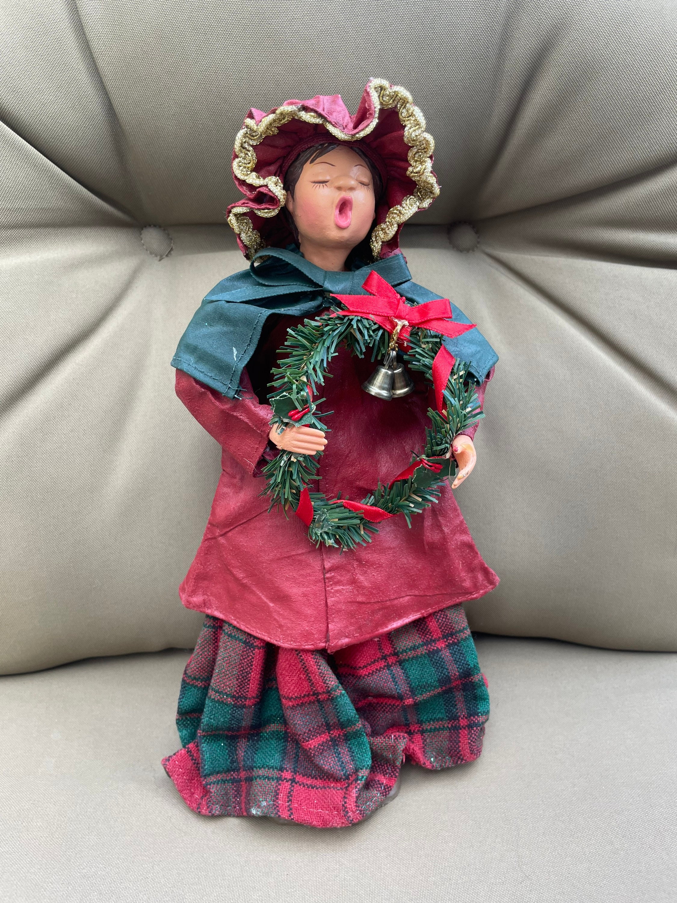 Vintage 1990-mervyn’s Caroler Girl 11” Resin Figurine Doll Statue - Etsy