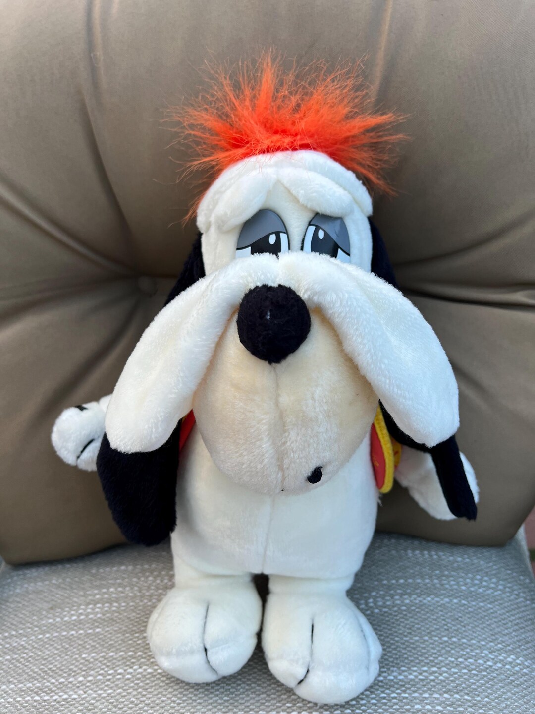 Vintage 1990 Droopy Dog Plush Stuffed Animal Toy Bandai Tom & Jerry 13 ...