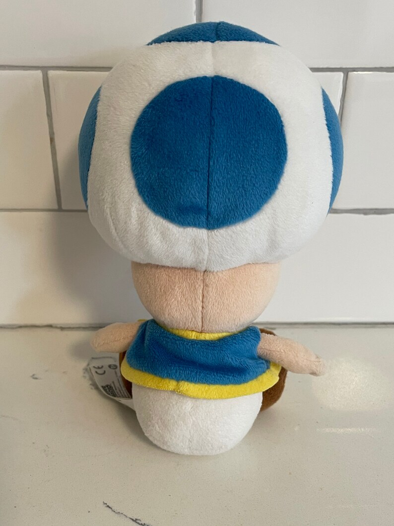 Nintendo Super Mario Blue Toad Small Plush Stuffed Animal Toy | Etsy
