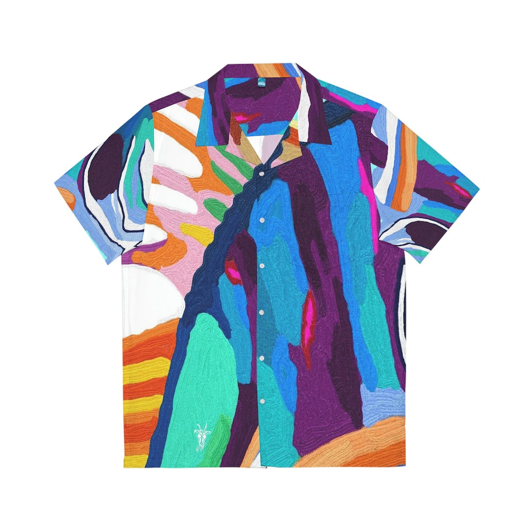 Montana Glacier Goat Limited Edition Wear - Men's Hawaiian Shirt - Etsy