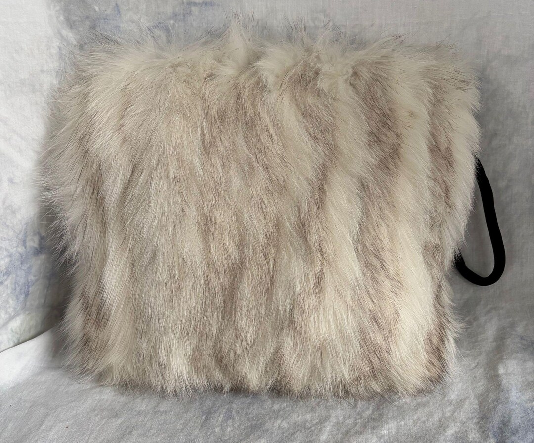 Upcycled Fox Fur Muff With Pocket / Winter Hand Warmer - Etsy