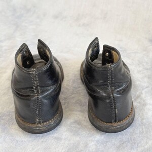 Vintage Antique Victorian-style Button-up Black Leather High-top Baby ...