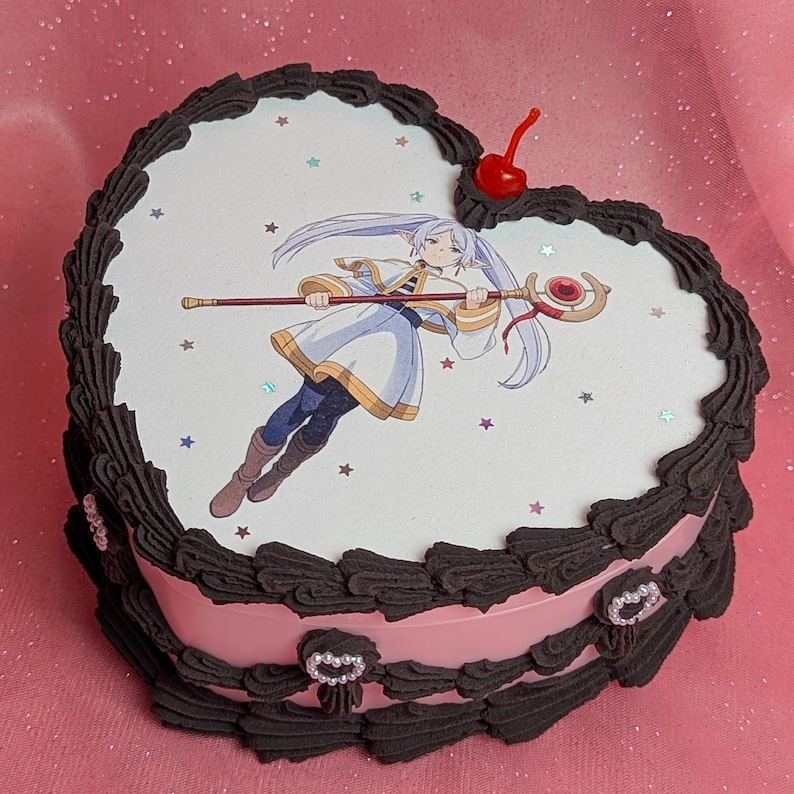 Mage Anime Girl Cake Jewelry Box - Stars - Etsy