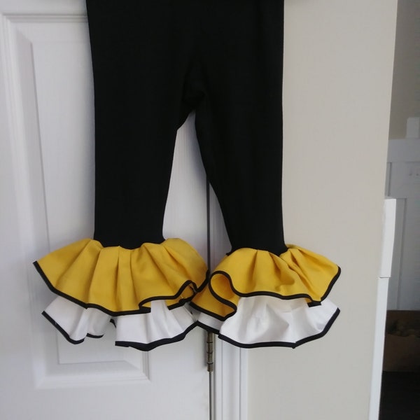 Ruffle Capri Pants - Etsy