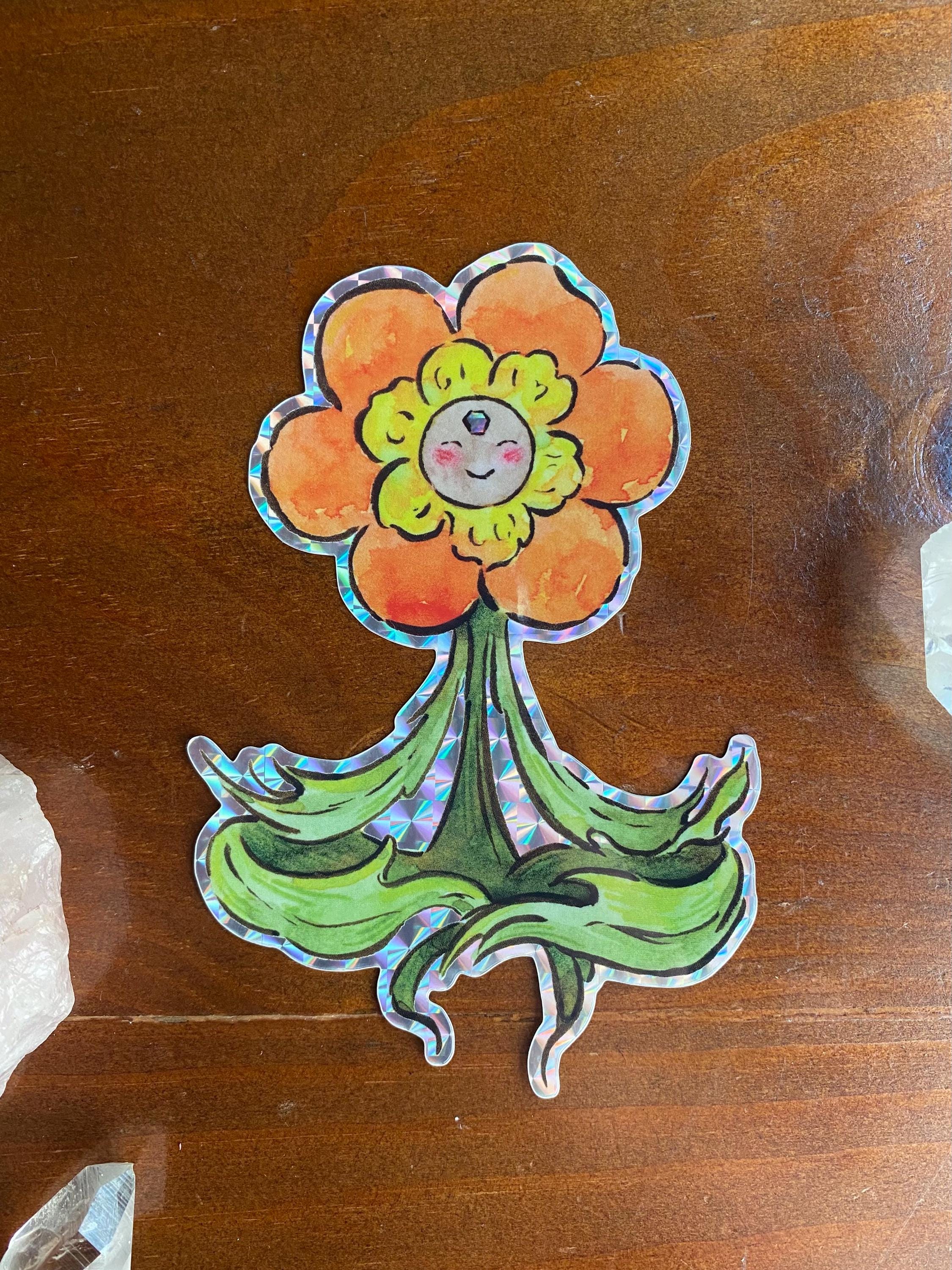 Zen Flower Prism Sticker - Etsy