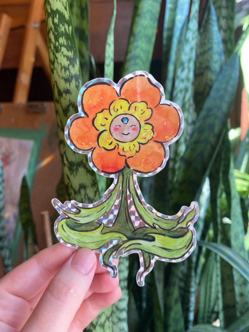 Zen Flower Prism Sticker - Etsy