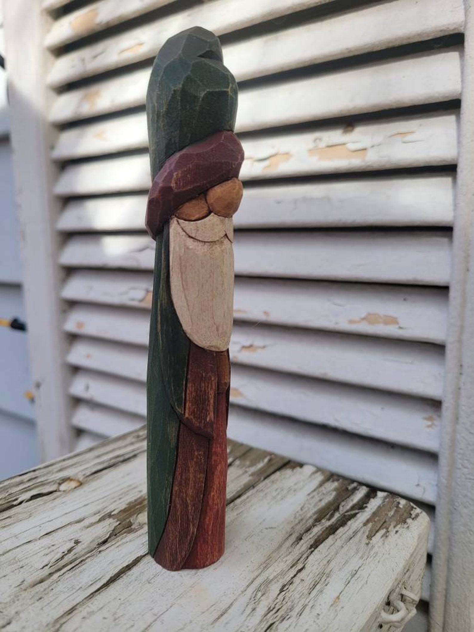 Hand Carved Father Christmas - Etsy