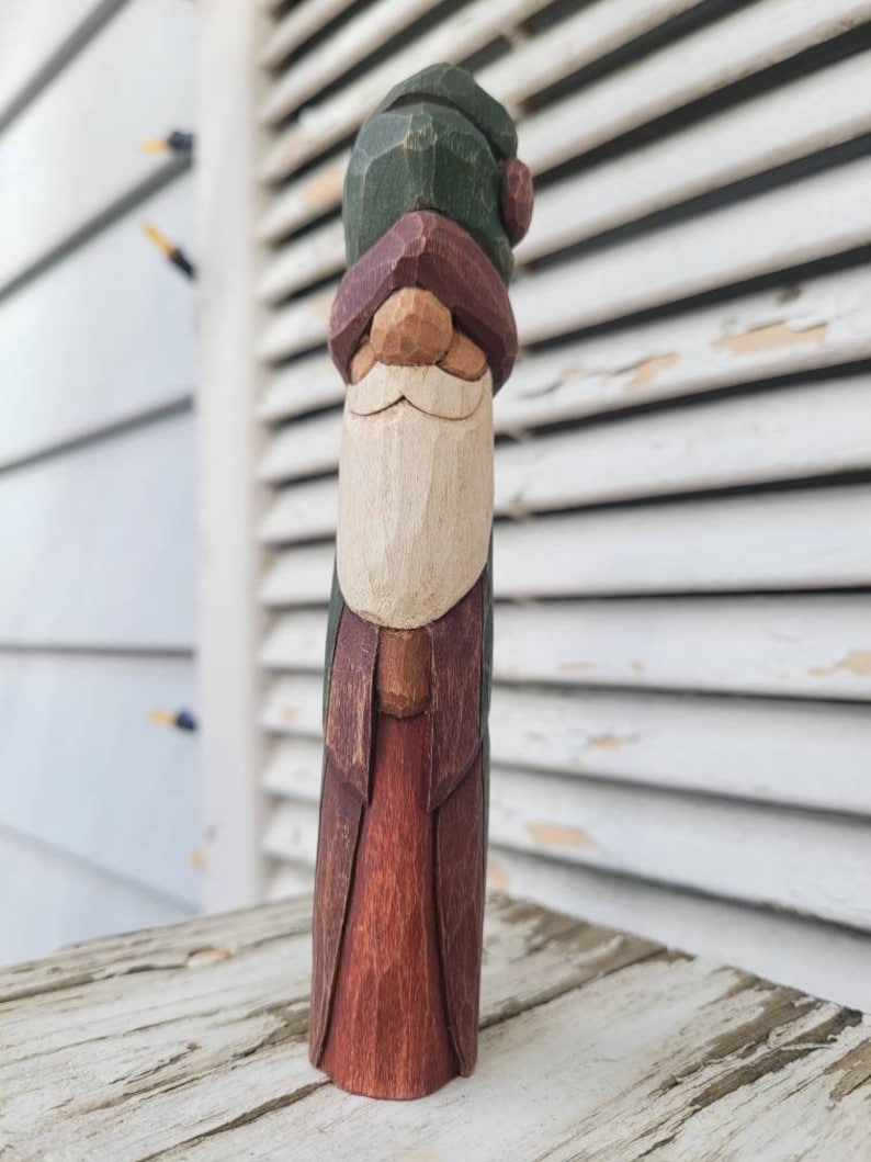 Hand Carved Father Christmas - Etsy