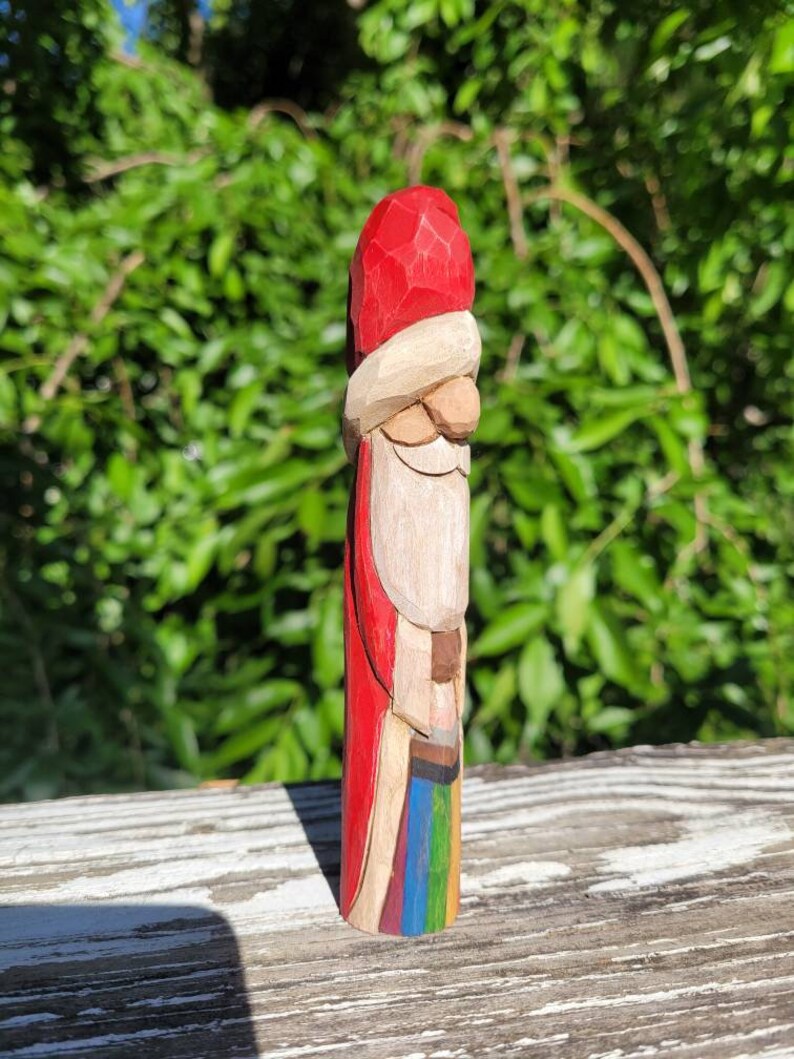 Hand Carved Pride Santa - Etsy