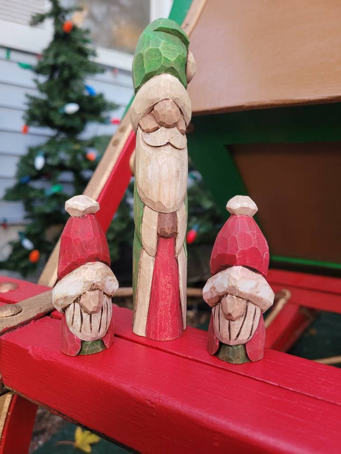 Hand Carved Elves - Etsy