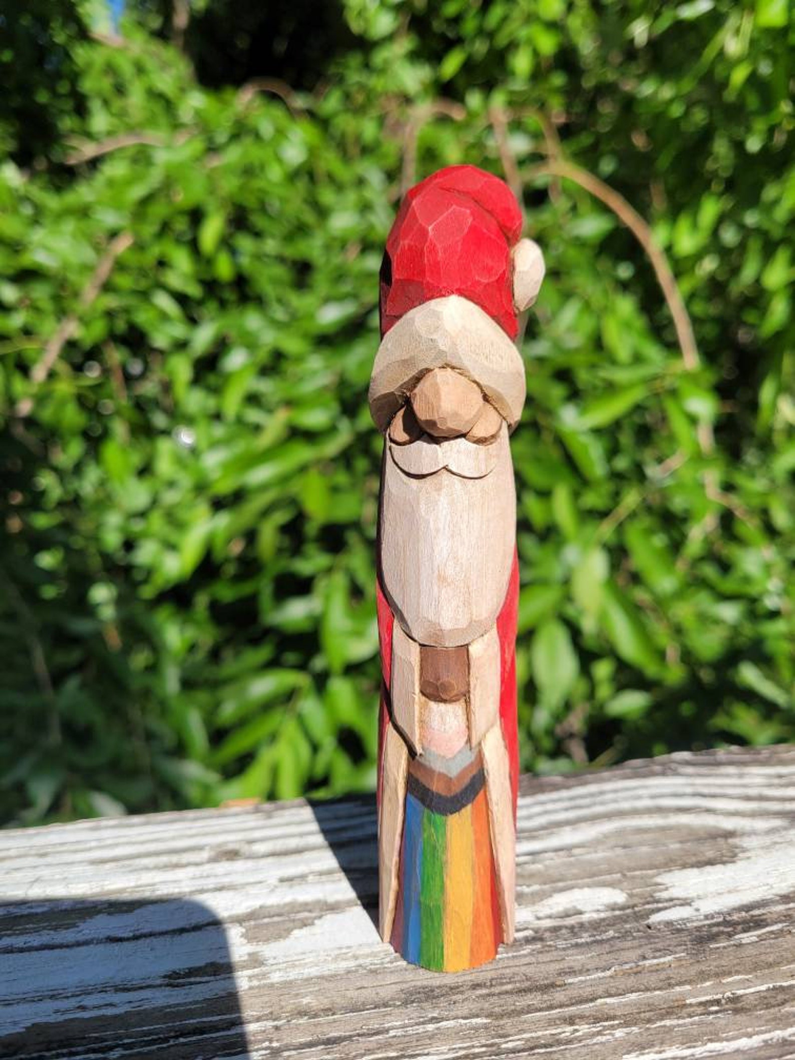 Hand Carved Pride Santa - Etsy