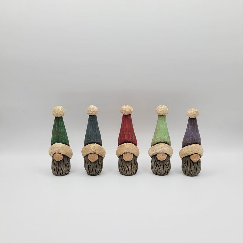 Wooden Carved Elves - Etsy