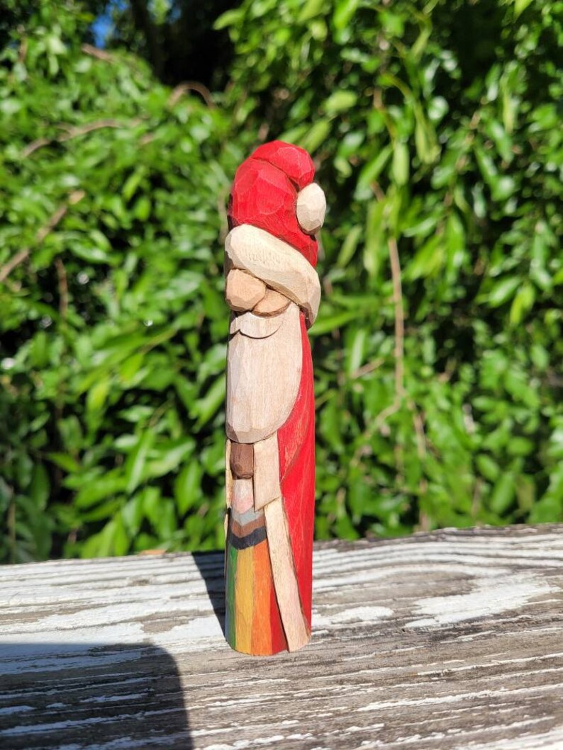 Hand Carved Pride Santa - Etsy