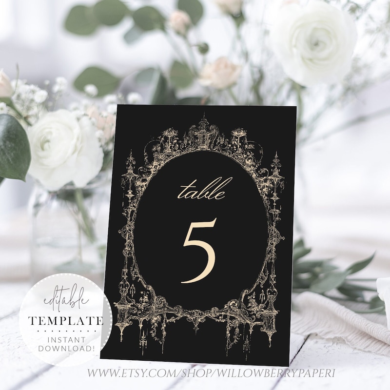 Party Table Numbers - Etsy