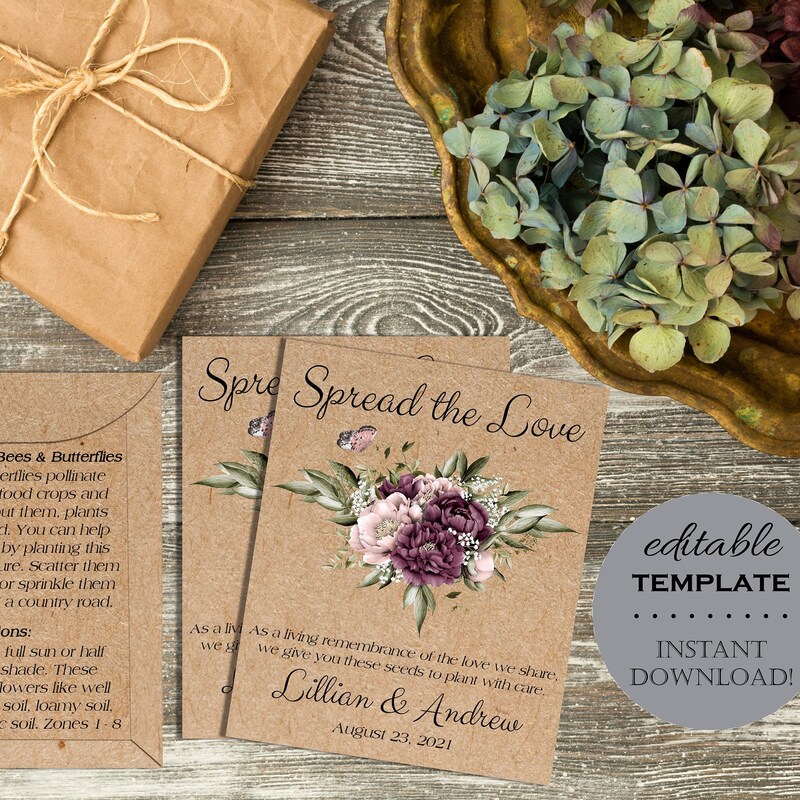 Wedding Seed Packets - Etsy