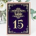 Royal Blue and Gold Table Numbers, Printable, Editable Template ...