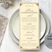 Vintage Wedding Menu Template, Elegant Ivory Gold, Antique Editable ...