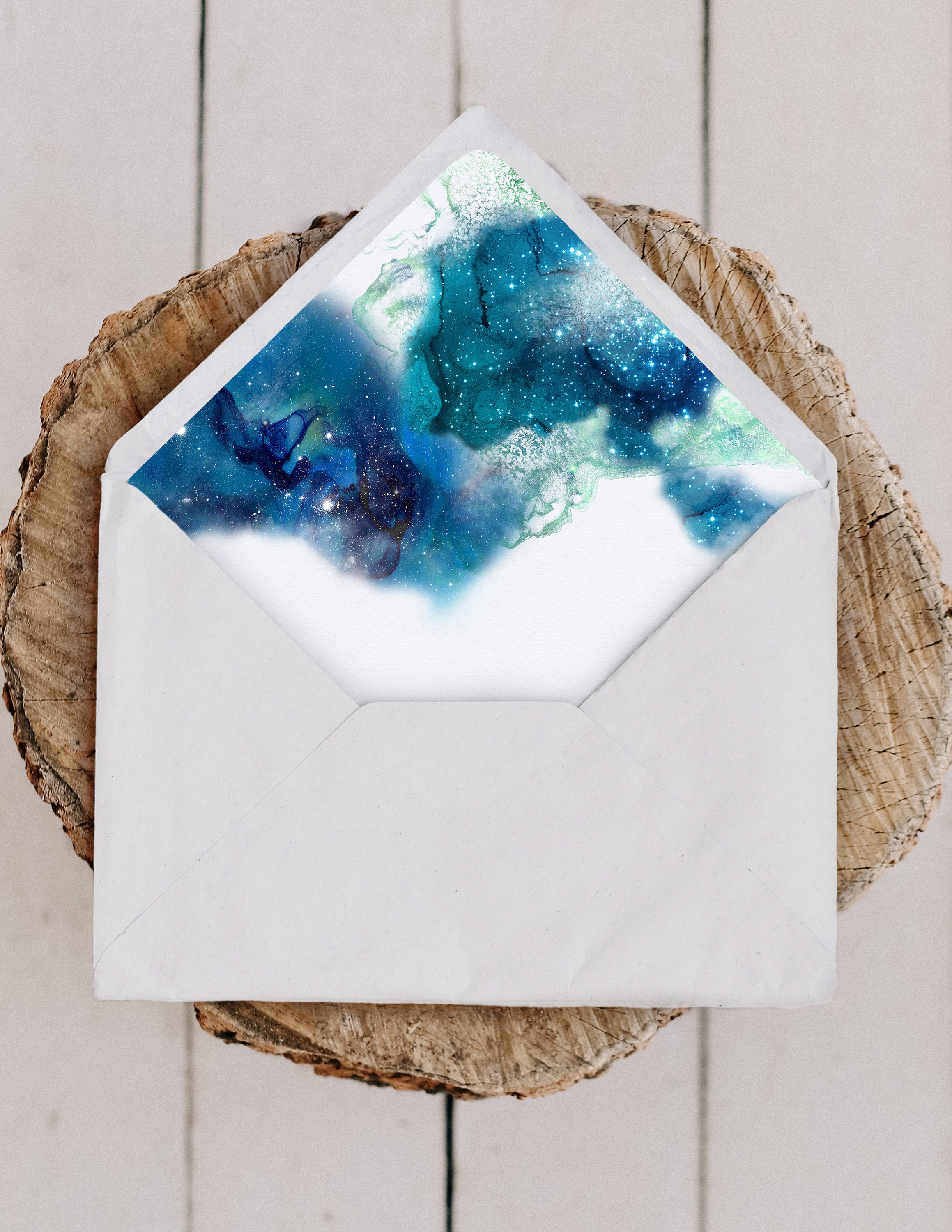 Celestial Printable Envelope Liners 7 Sizes Including A6 and - Etsy