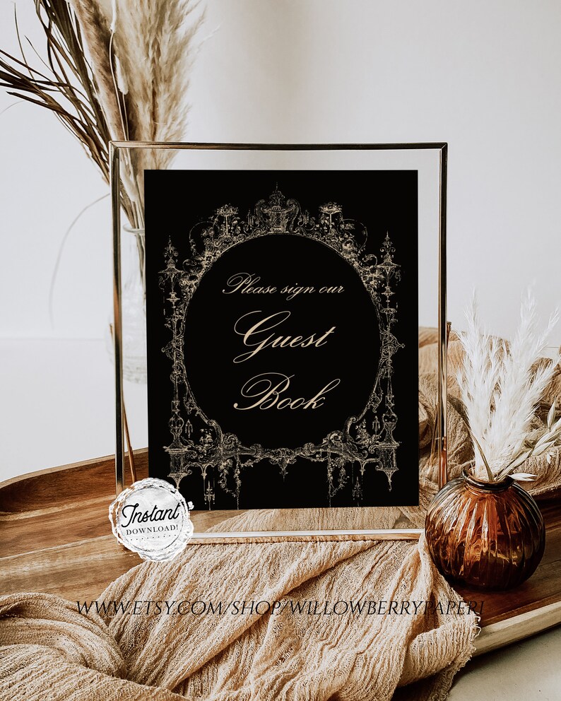 Printable please Sign Guest Book Wedding Sign - Etsy