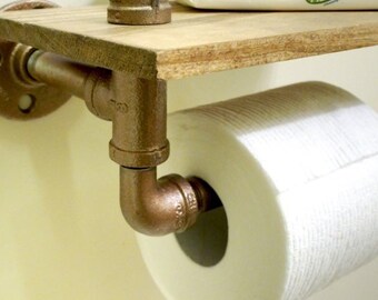 Rustic toilet paper holder | Etsy