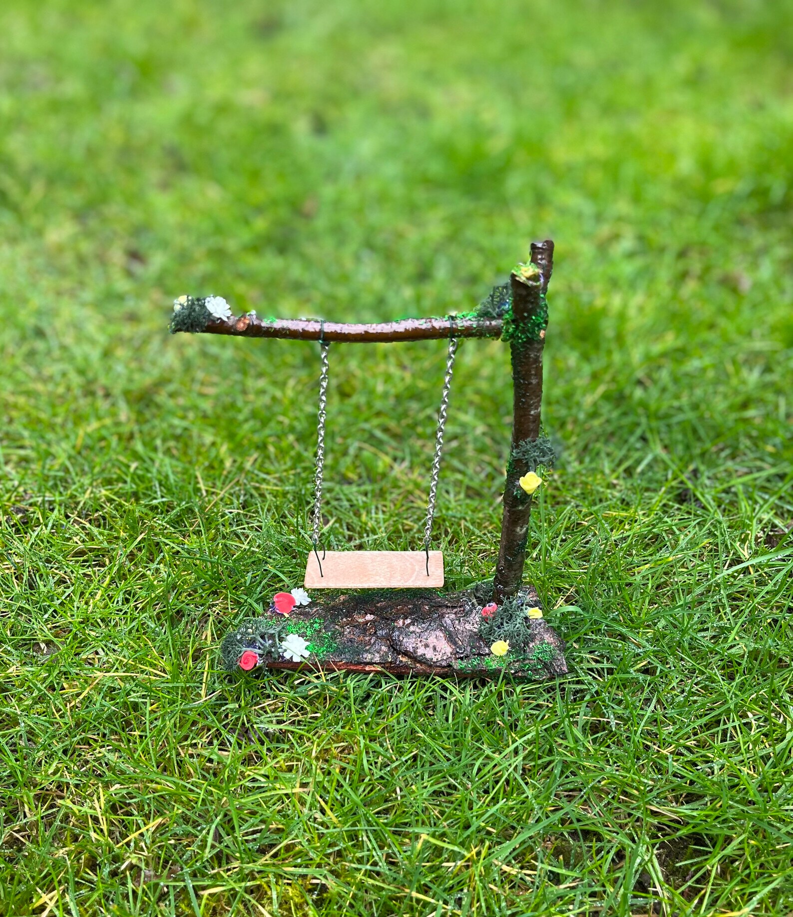 Handmade Fairy Swing for Your Fairy Garden | Etsy UK