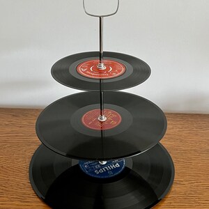 Record Cake Stand Retro, Three Tier Cake Stand, Cream Teas, Afternoon ...