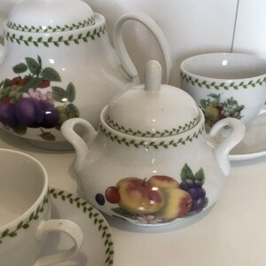 Portmeirion Style-waterside Teapot Cups and Saucers Etc Individual ...