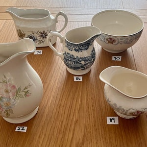 Large Collection of Vintage Milk Jugs and Sugar Bowls - Etsy