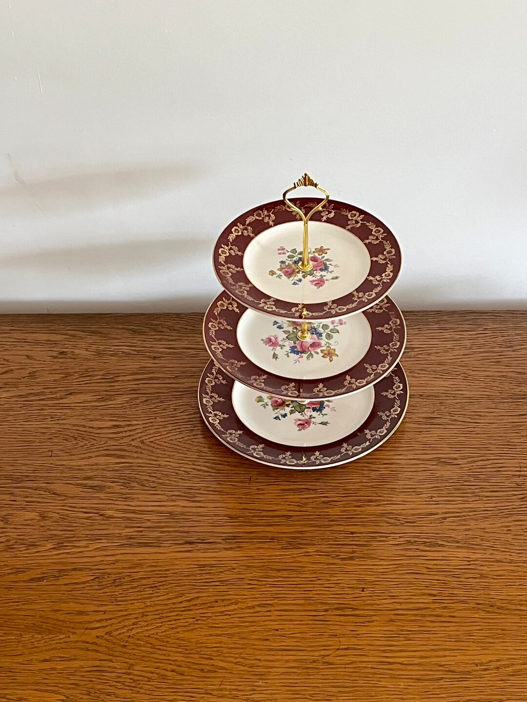 Stunning Vintage 3 Tier Cake Stand for Afternoon Tea, Cream Teas or ...