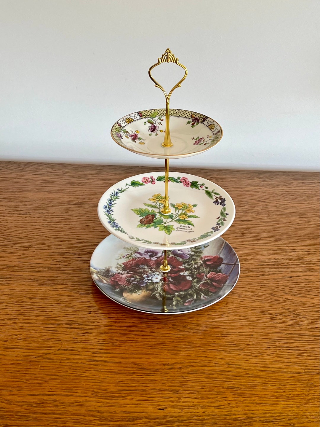 Stunning 3 Tier Cake Stand, Afternoon Tea, Cream Teas or Gift - Etsy