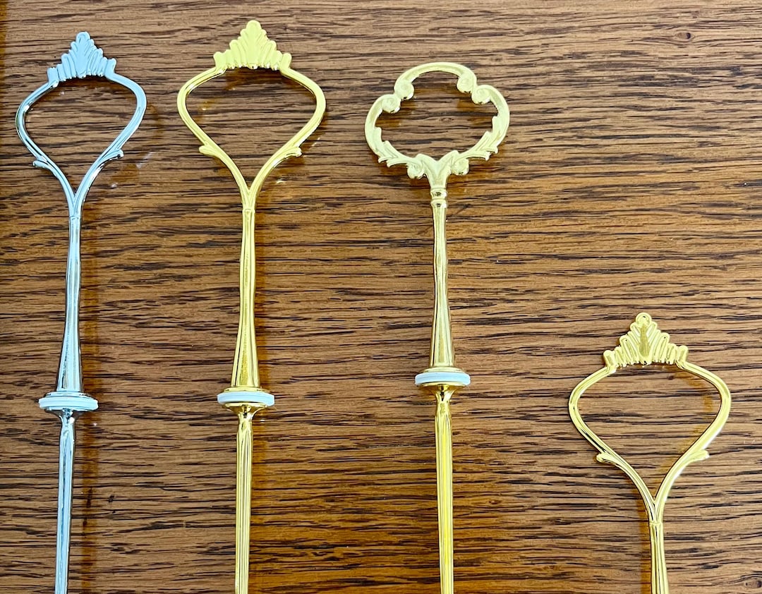 Cake Stand Fittings Cake Stand Rods Cake Stand Handle Silver or Gold 3 ...