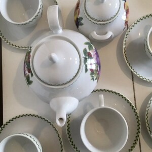 Portmeirion Style-waterside Teapot Cups and Saucers Etc Individual ...