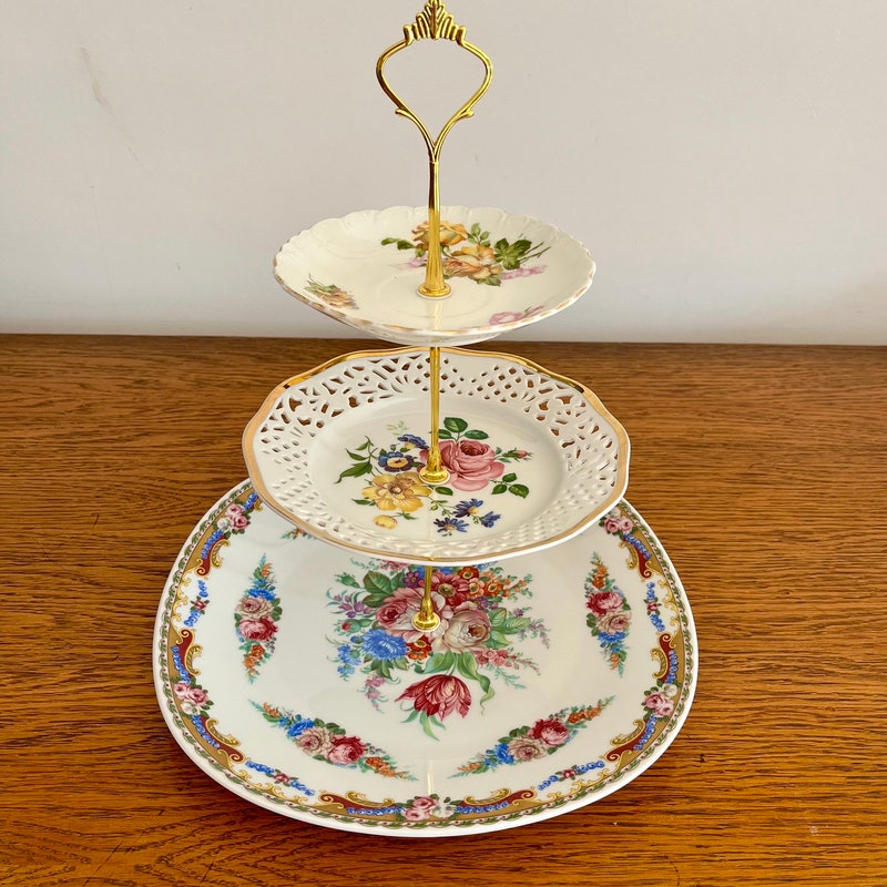 3 Tier Cake Stand - Etsy