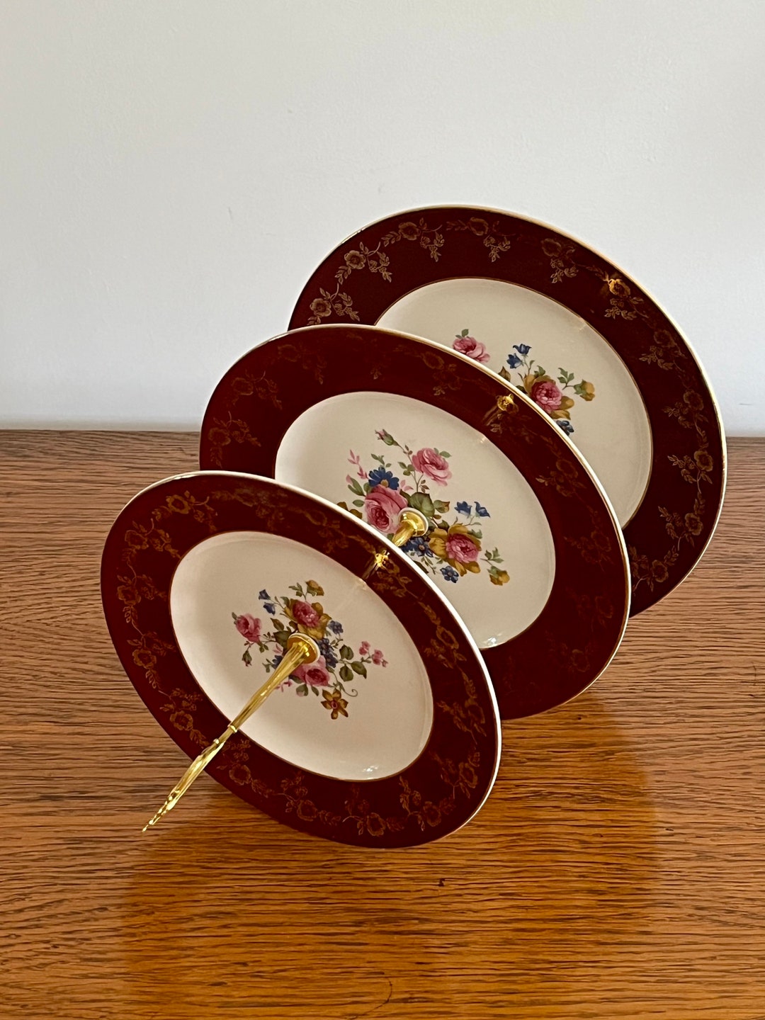 Stunning Vintage 3 Tier Cake Stand for Afternoon Tea, Cream Teas or ...