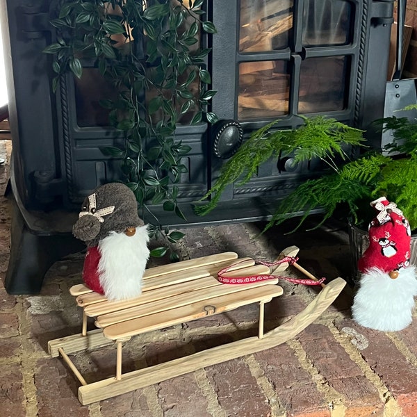 Wooden Sleigh - Etsy