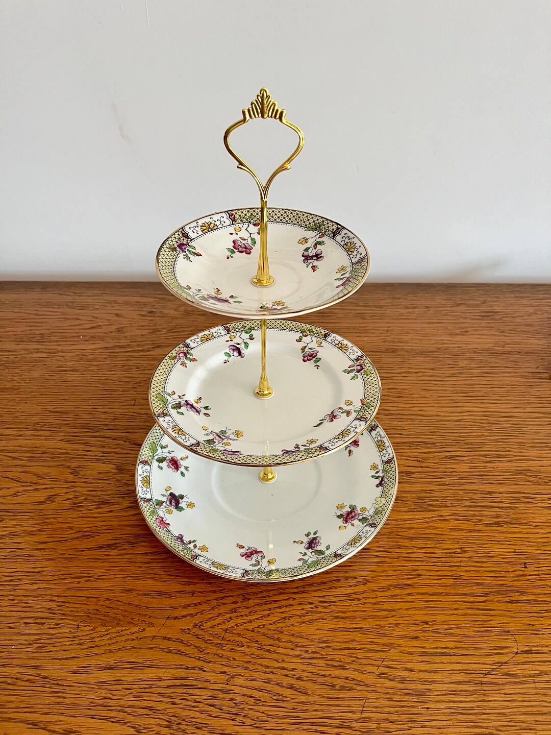 Melrose Clifton Stunning 3 Tier Cake Stand for Afternoon Tea, Cream ...