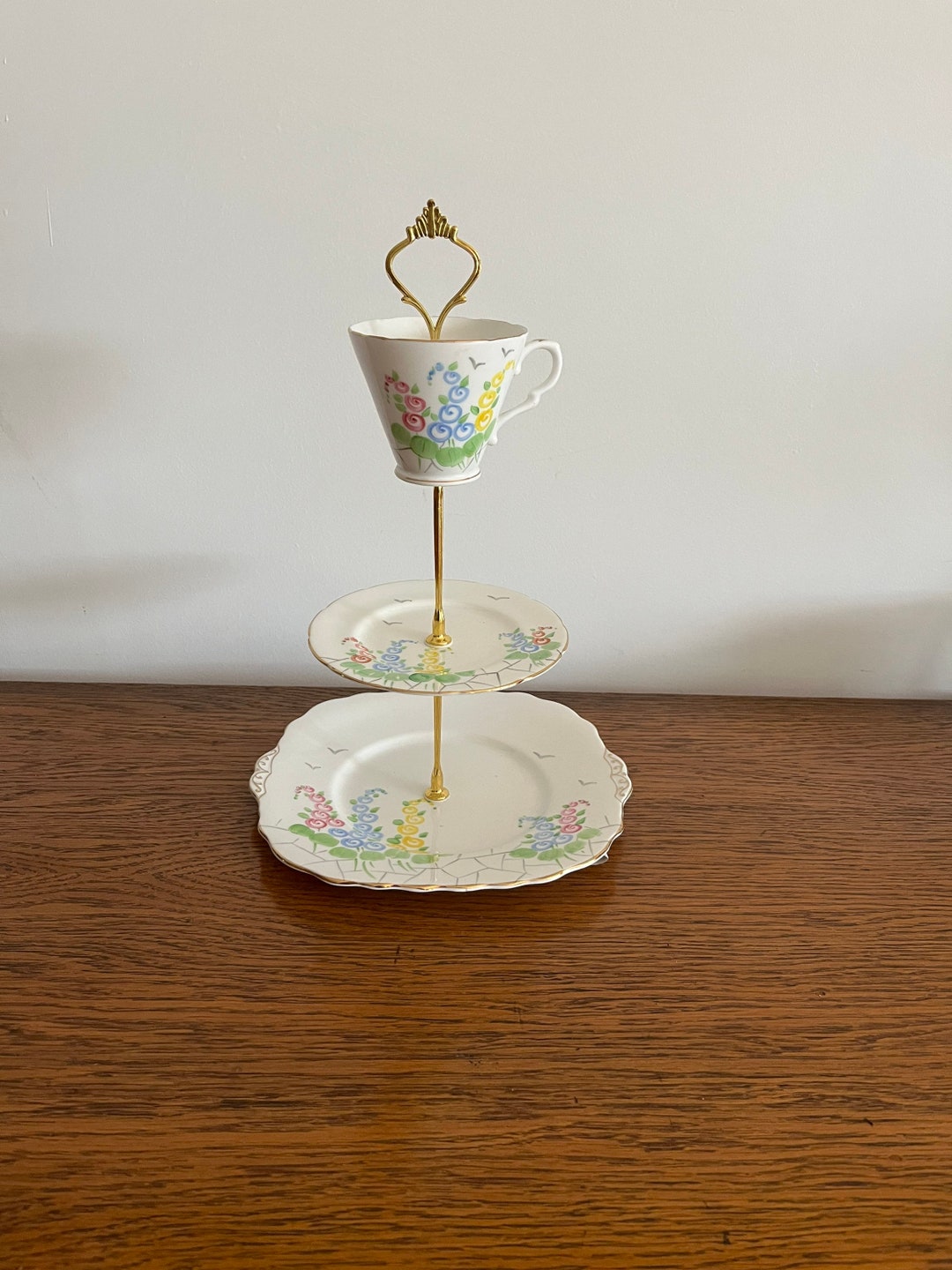 Stunning Vintage 3 Tier Cake Stand for Afternoon Tea, Cream Teas or ...