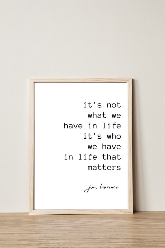 Wall Printable Matters Quote Printable | Etsy