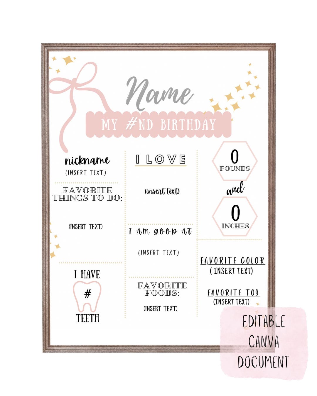 All About Me / About Me / All About Me Printable / Birthday Party ...