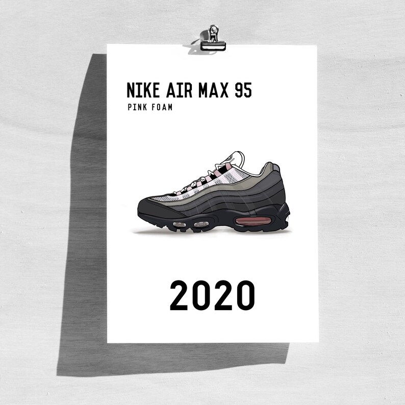 Trainer Print// Typography// Sneaker// Wall Art// Gift for Him ...