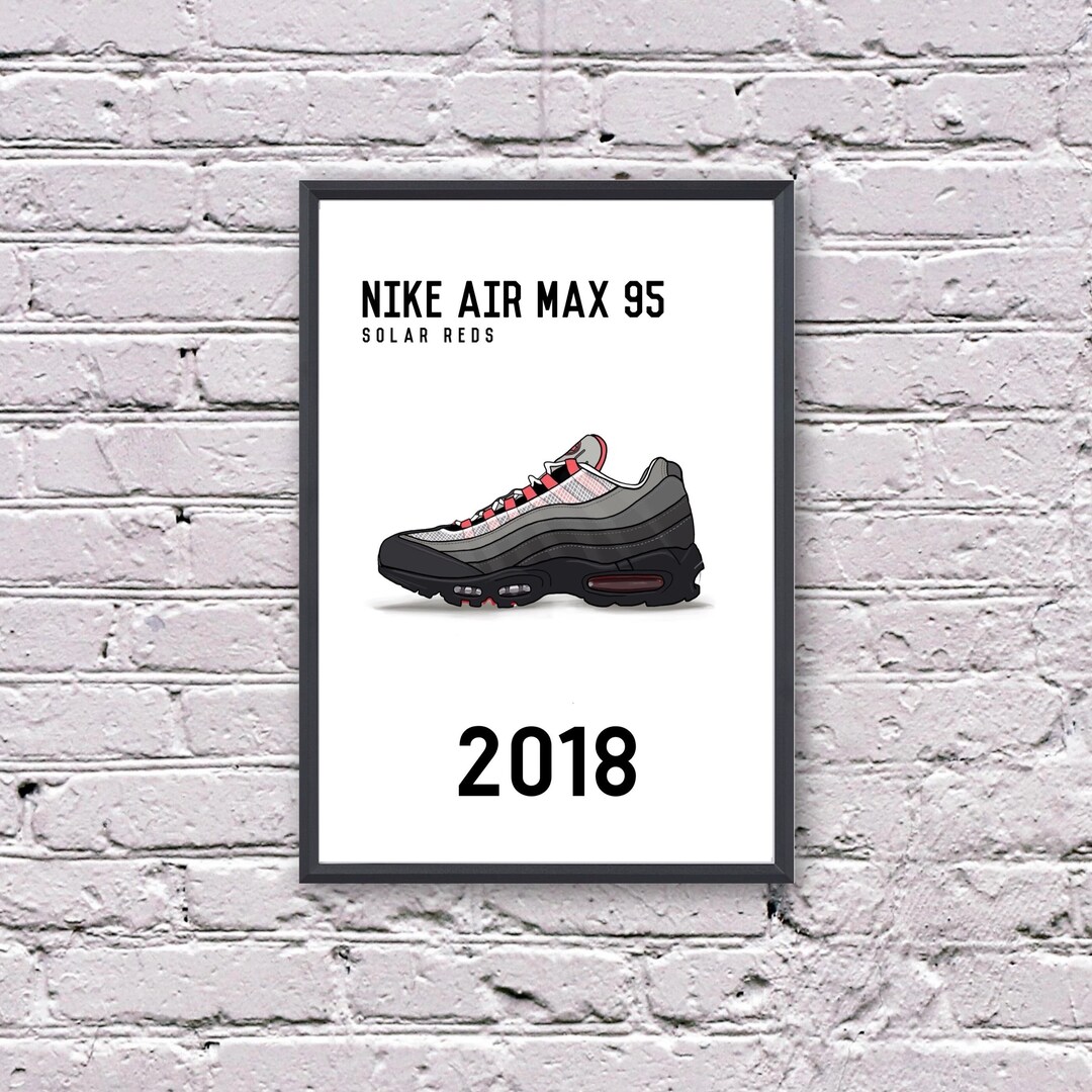 Trainer Print// Typography// Sneaker// Wall Art// Gift for Him ...